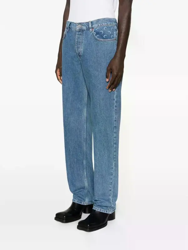 MARINE SERRE Logo-print Jeans
