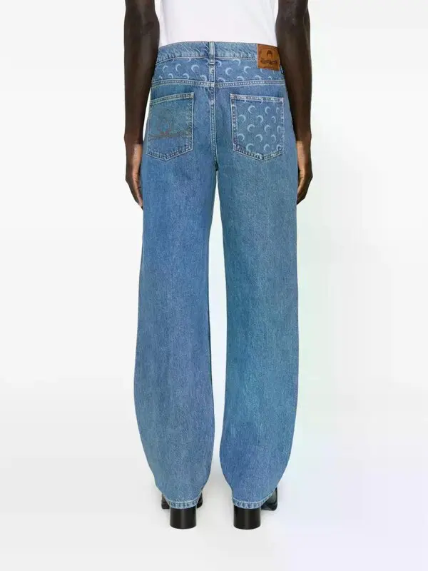 MARINE SERRE Logo-print Jeans