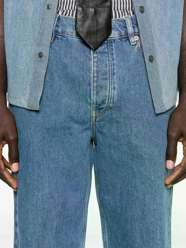 MARINE SERRE Logo-print Jeans