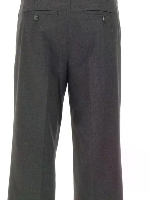 HERSKIND Jack Pleated Trousers - Grey
