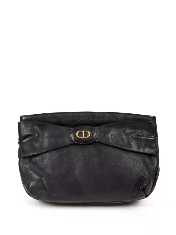 Dior 1980s Leather Clutch Bag