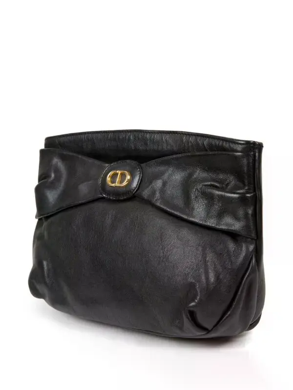 Dior 1980s Leather Clutch Bag