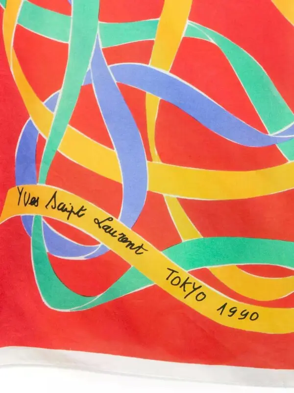 Saint Laurent 1990s Silk Scarf