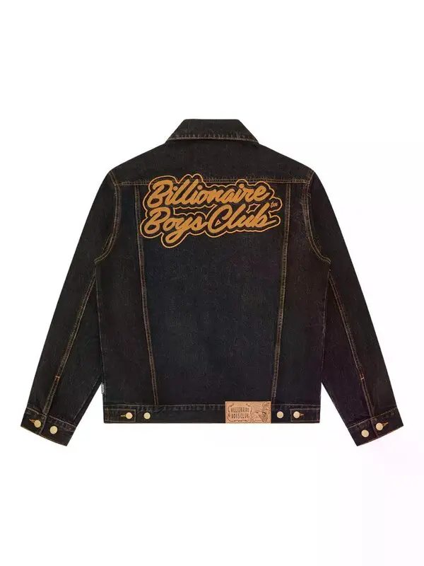BILLIONAIRE BOYS CLUB Script Cord Collar Denim Jacket