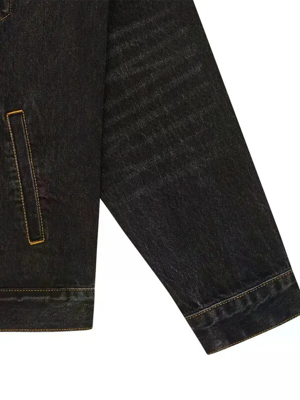 BILLIONAIRE BOYS CLUB Script Cord Collar Denim Jacket