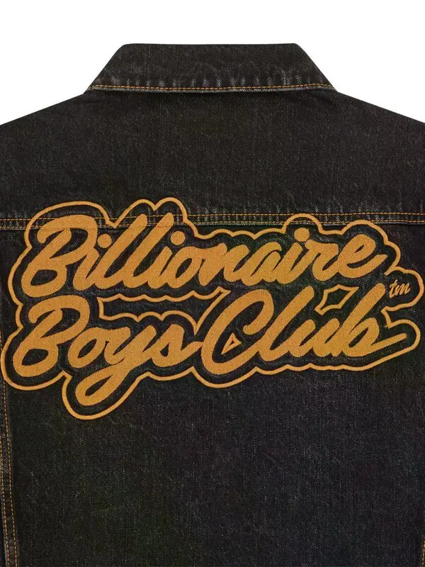 BILLIONAIRE BOYS CLUB Script Cord Collar Denim Jacket