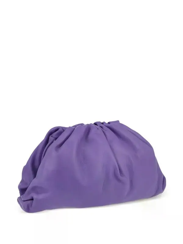 Bottega Veneta 2020 Leather Pouch Handbag - Purple