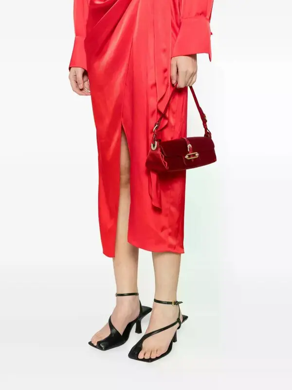 JIMMY CHOO Logo-plaque Shoulder Bag - Red