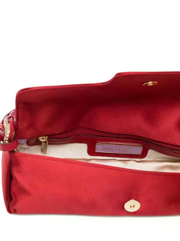 JIMMY CHOO Logo-plaque Shoulder Bag - Red