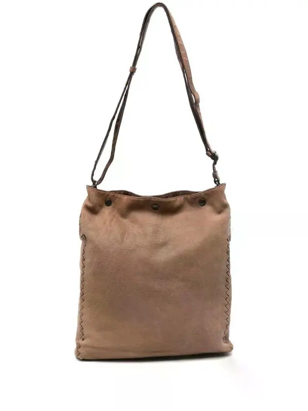 Bottega Veneta 2010s Intrecciato Leather Cross Body Bag