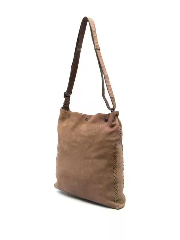 Bottega Veneta 2010s Intrecciato Leather Cross Body Bag