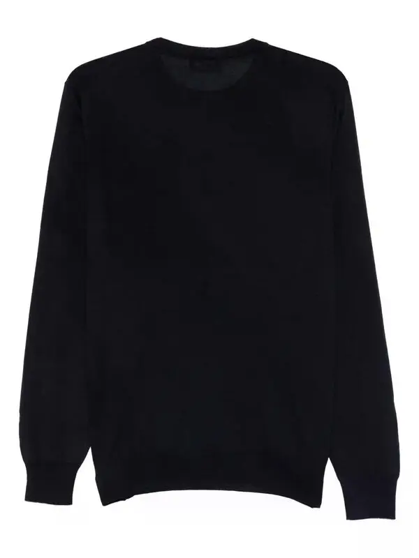 DELL'OGLIO Panelled Crew Neck Sweater
