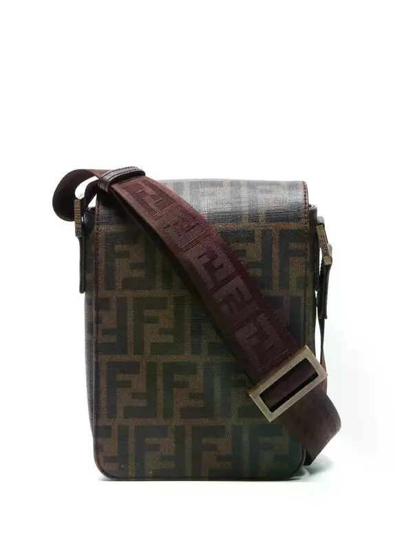 Fendi Zucchino Shoulder Bag - Brown