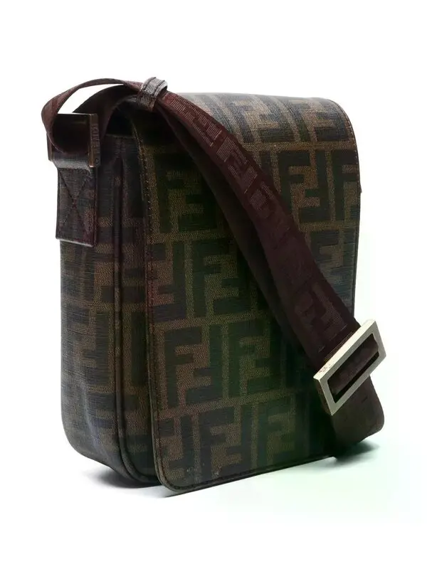 Fendi Zucchino Shoulder Bag - Brown