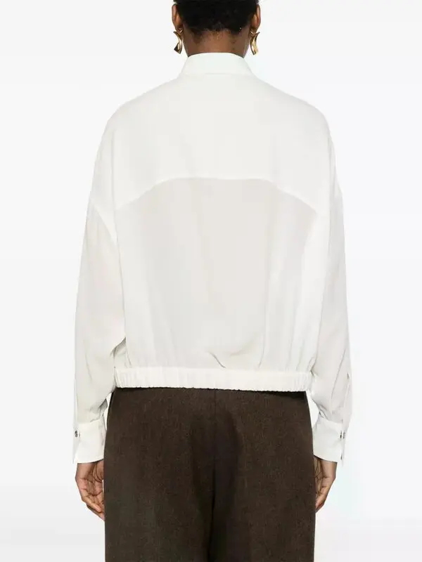 Brunello Cucinelli Silk Crepe De Chine Shirt
