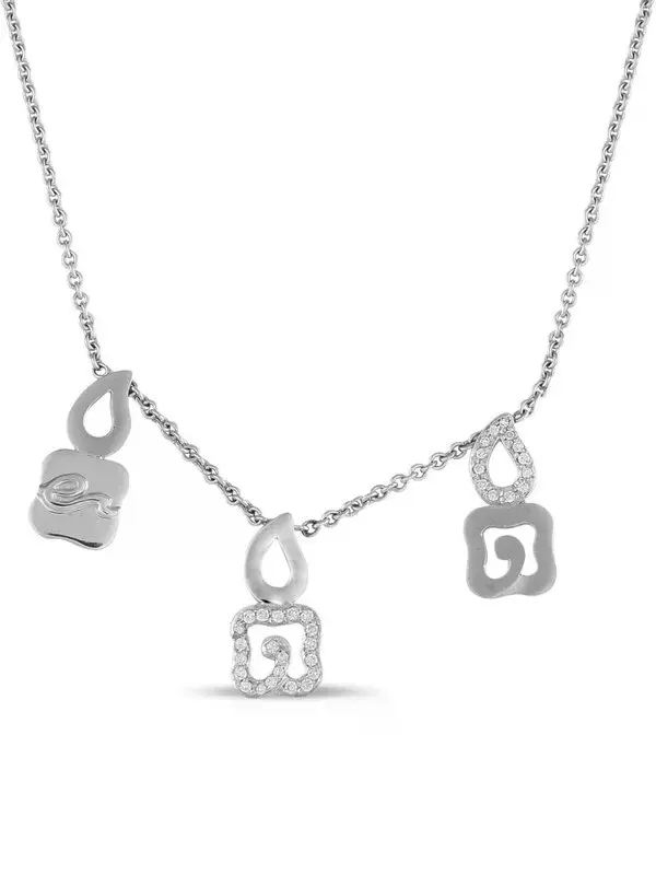 NOUVELLE BAGUE 18k White Gold Diamond Necklace - Silver