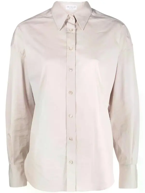 Brunello Cucinelli Long-sleeve Poplin Shirt