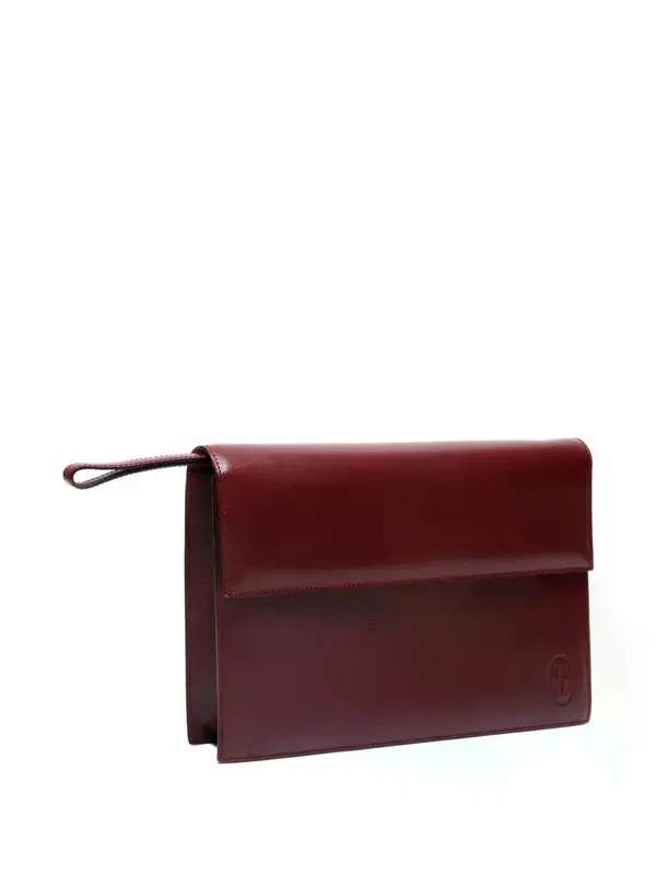 Cartier 1990-2000s Leather Flap Clutch Bag