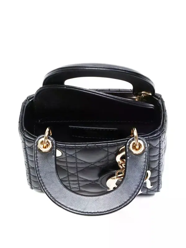 Dior Micro Lady Tote Bag - Black