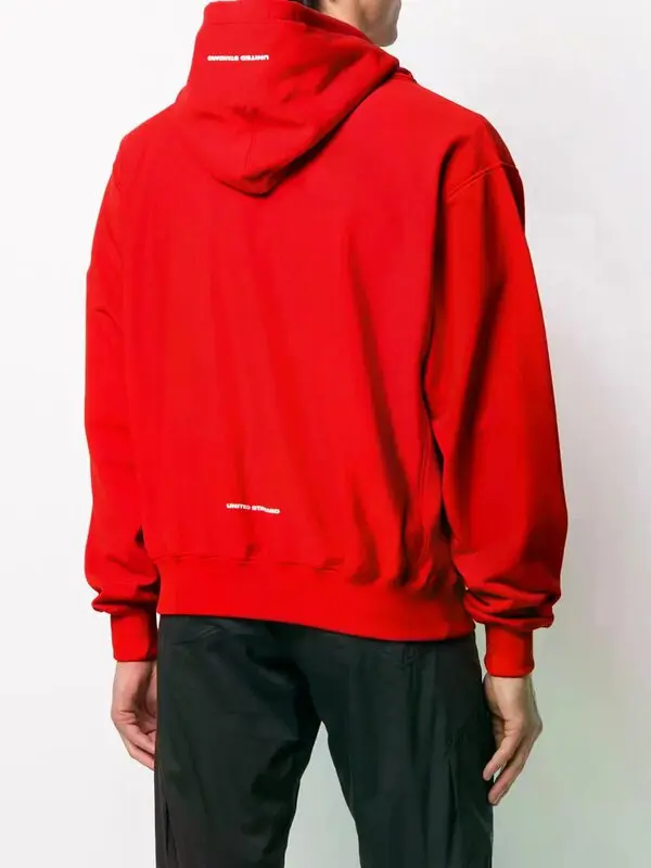 UNITED STANDARD Drawstring Logo Print Hoodie