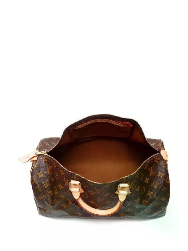 LOUIS VUITTON 1998 Monogram Speedy 40 Handbag - Brown