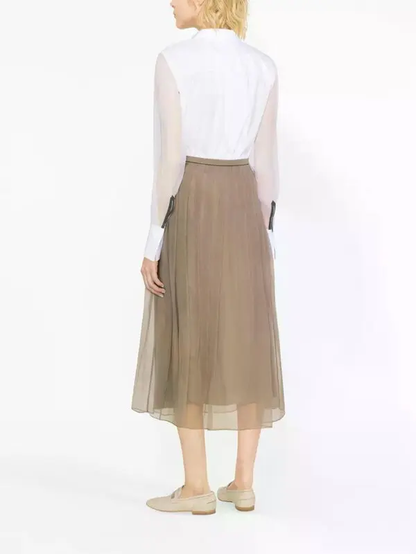 Brunello Cucinelli Monili-embellished Long-sleeve Shirt