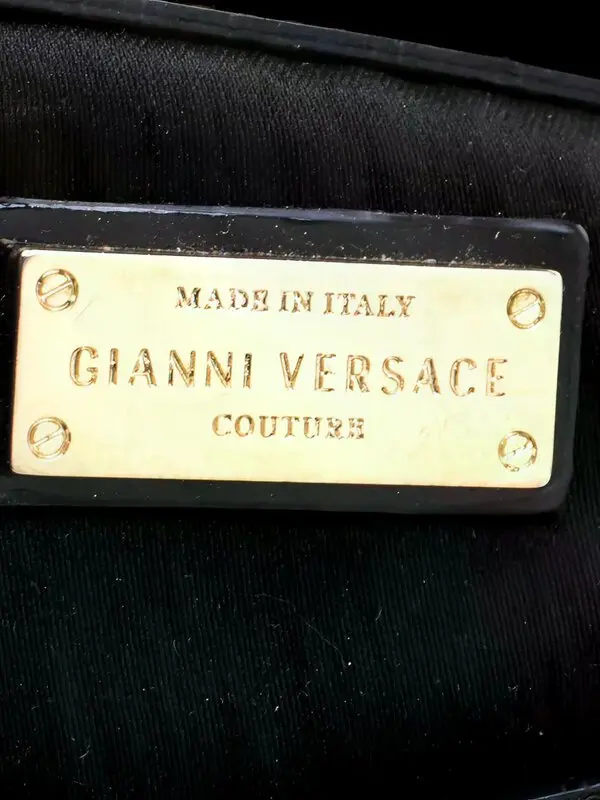 Versace Logo-plaque Leather Satchel Bag