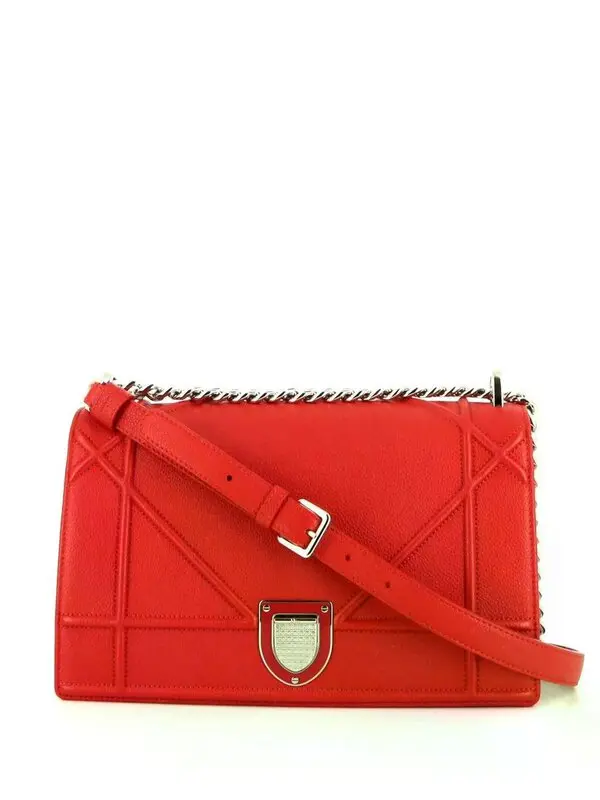 Dior 2010s Diorama Shoulder Bag - Red
