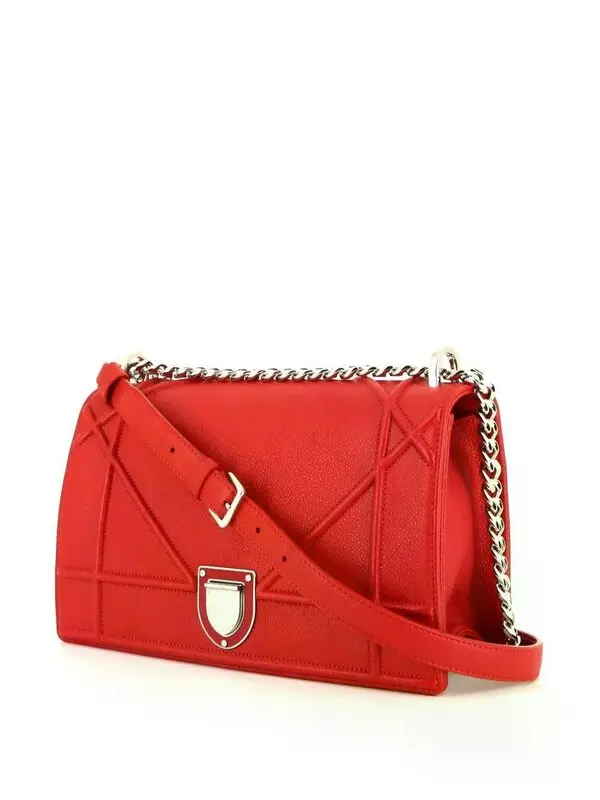 Dior 2010s Diorama Shoulder Bag - Red