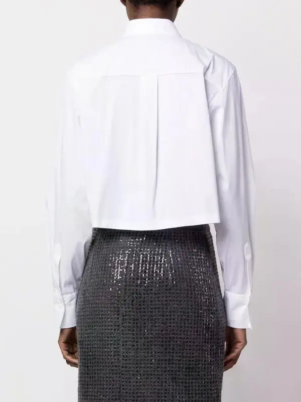 Brunello Cucinelli Cropped Long-sleeve Shirt