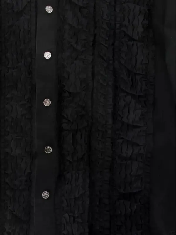 Versace 2000s Shirred Shirt