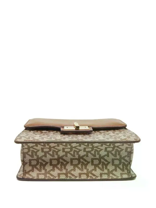 Dkny Monogram Tote Bag - Brown