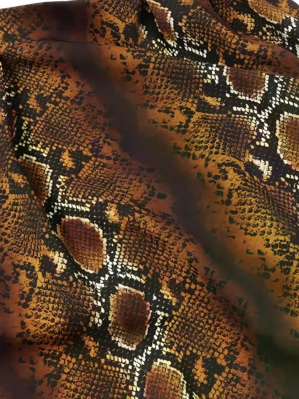 Versace 2010s Python-print Mini Skirt