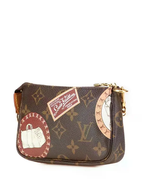 LOUIS VUITTON Monogram Patch Mini Pochette Accessoires Handbag