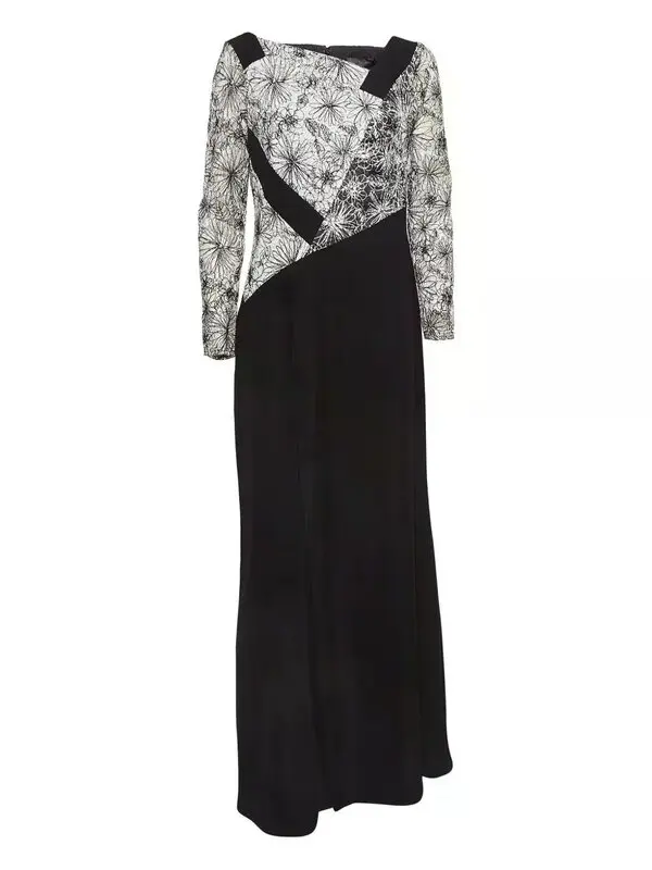 Tadashi Shoji Lace-panel Dress - Black