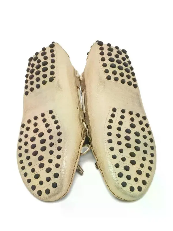 TOD'S Suede Loafers - Gold