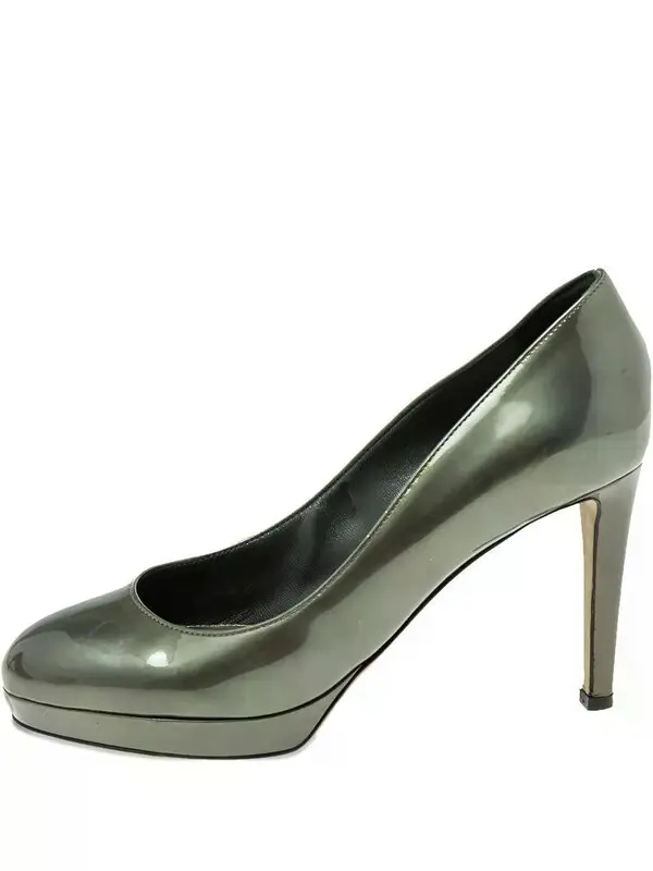 SERGIO ROSSI 90mm Patent Leather Platform Stiletto Pumps