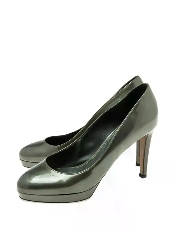 SERGIO ROSSI 90mm Patent Leather Platform Stiletto Pumps