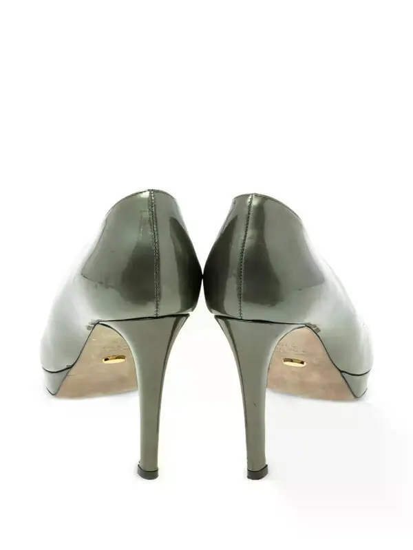 SERGIO ROSSI 90mm Patent Leather Platform Stiletto Pumps