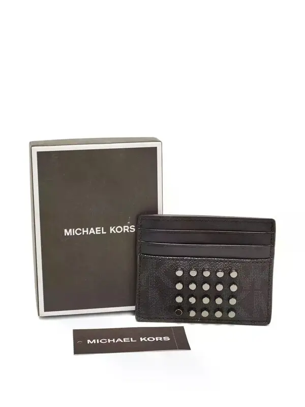 Michael Kors Pre-owned Studded Leather Cardholder