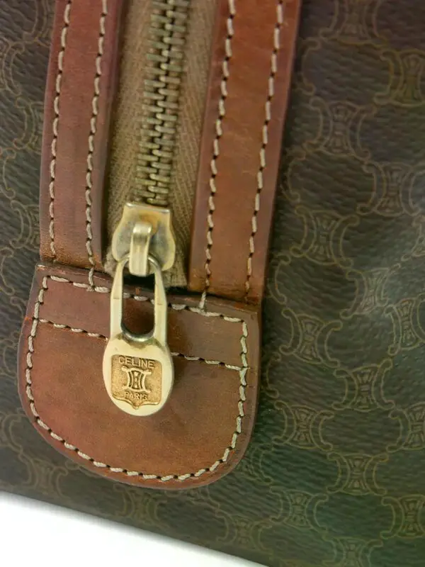 Celine 1980s Mini Speedy Triomphe Tote Bag