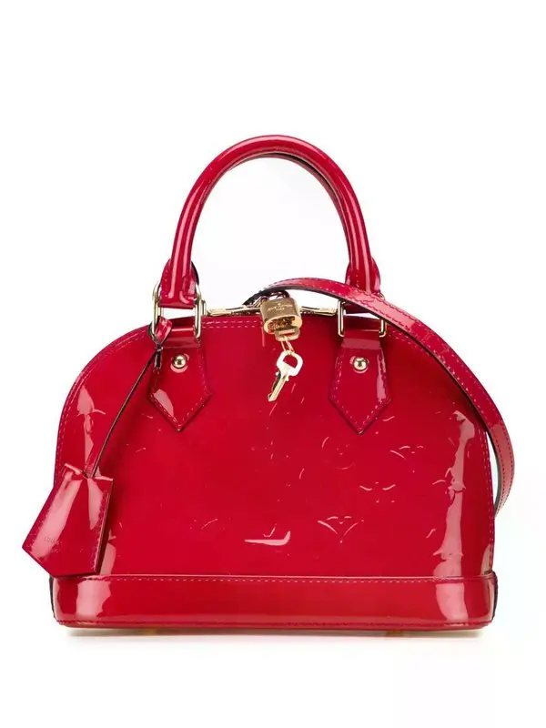LOUIS VUITTON Monogram Vernis Alma Bb Satchel