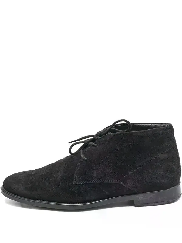 TOD'S Vintage Suede Lace Boots