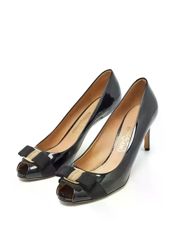 FERRAGAMO 80mm Vara Bow Pumps