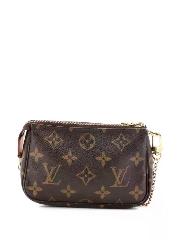 LOUIS VUITTON Pochette Accessoires Monogram Canvas Mini Clutch
