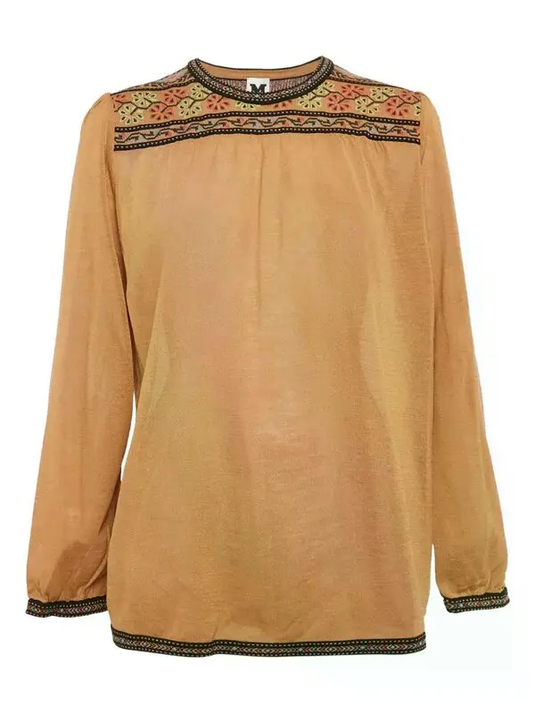 Missoni Intarsia Knit Top - Brown