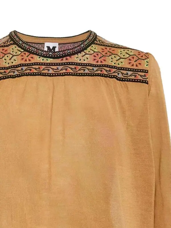 Missoni Intarsia Knit Top - Brown