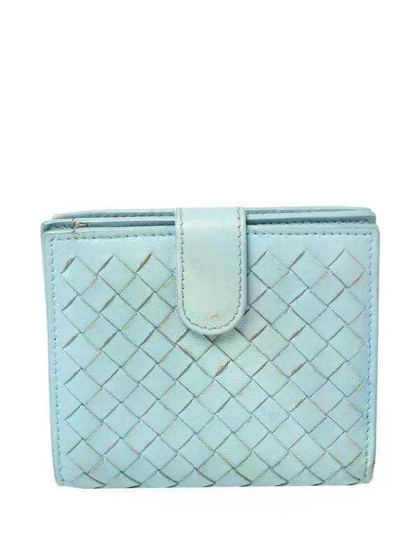 Bottega Veneta 2024 Intrecciato Wallet - Blue