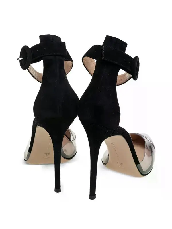 GIANVITO ROSSI Metallic Cap-toe Stiletto Heeled Sandals