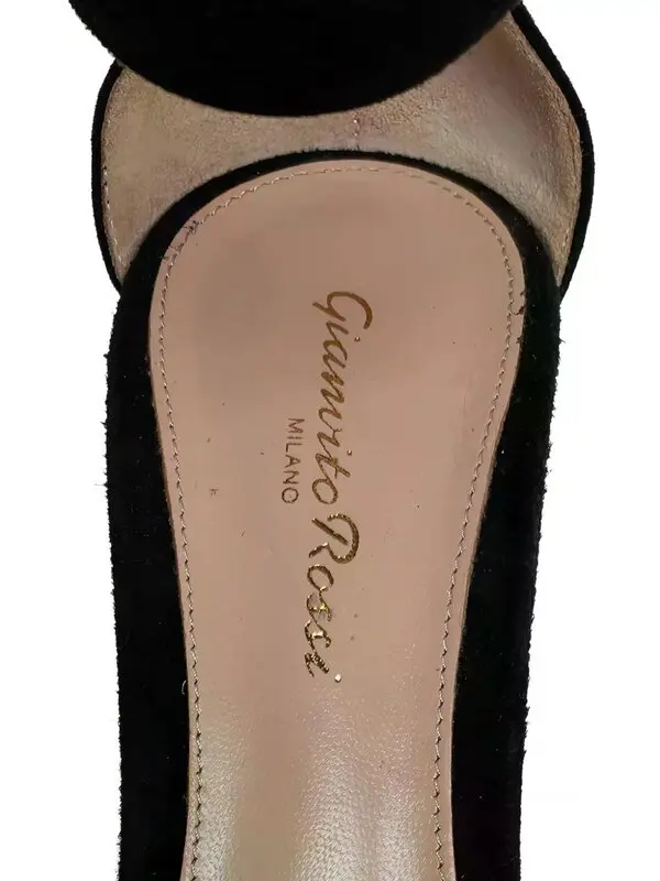 GIANVITO ROSSI Metallic Cap-toe Stiletto Heeled Sandals
